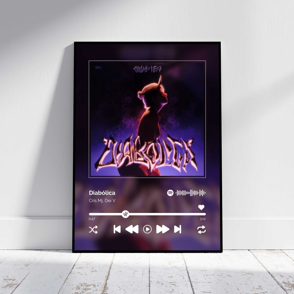 Posters digitales canciones de Cris Mj - Top Songs Prints